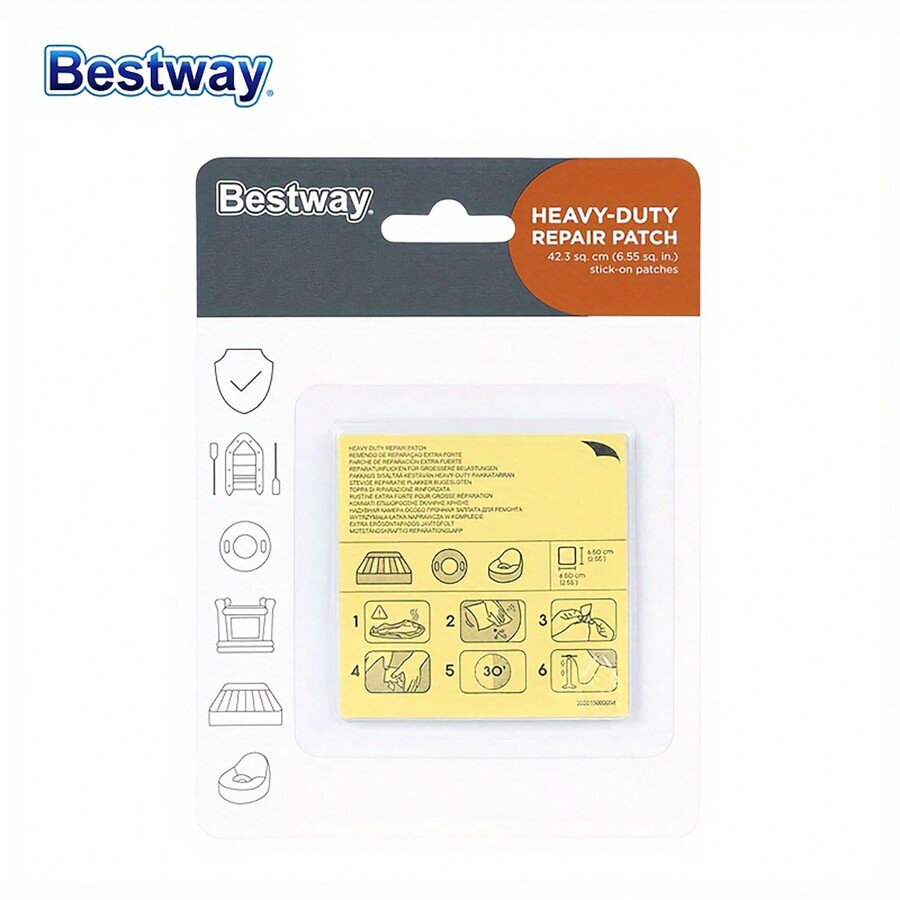 Bestway 62068 10 Piece Underwater Adhesive Repair Patch, Swimming Pool ...