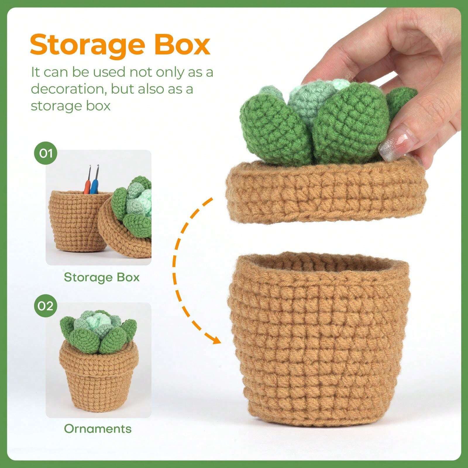 DIY Crochet Kit, Including Step-By-Step English Video Tutorial, English ...