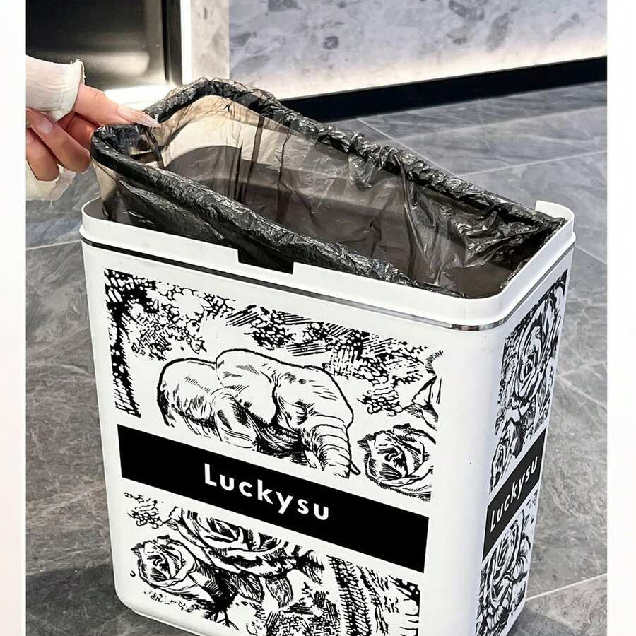 1pc Creative Press-Style Cartoon Waste Bin With High Aesthetic Value ...