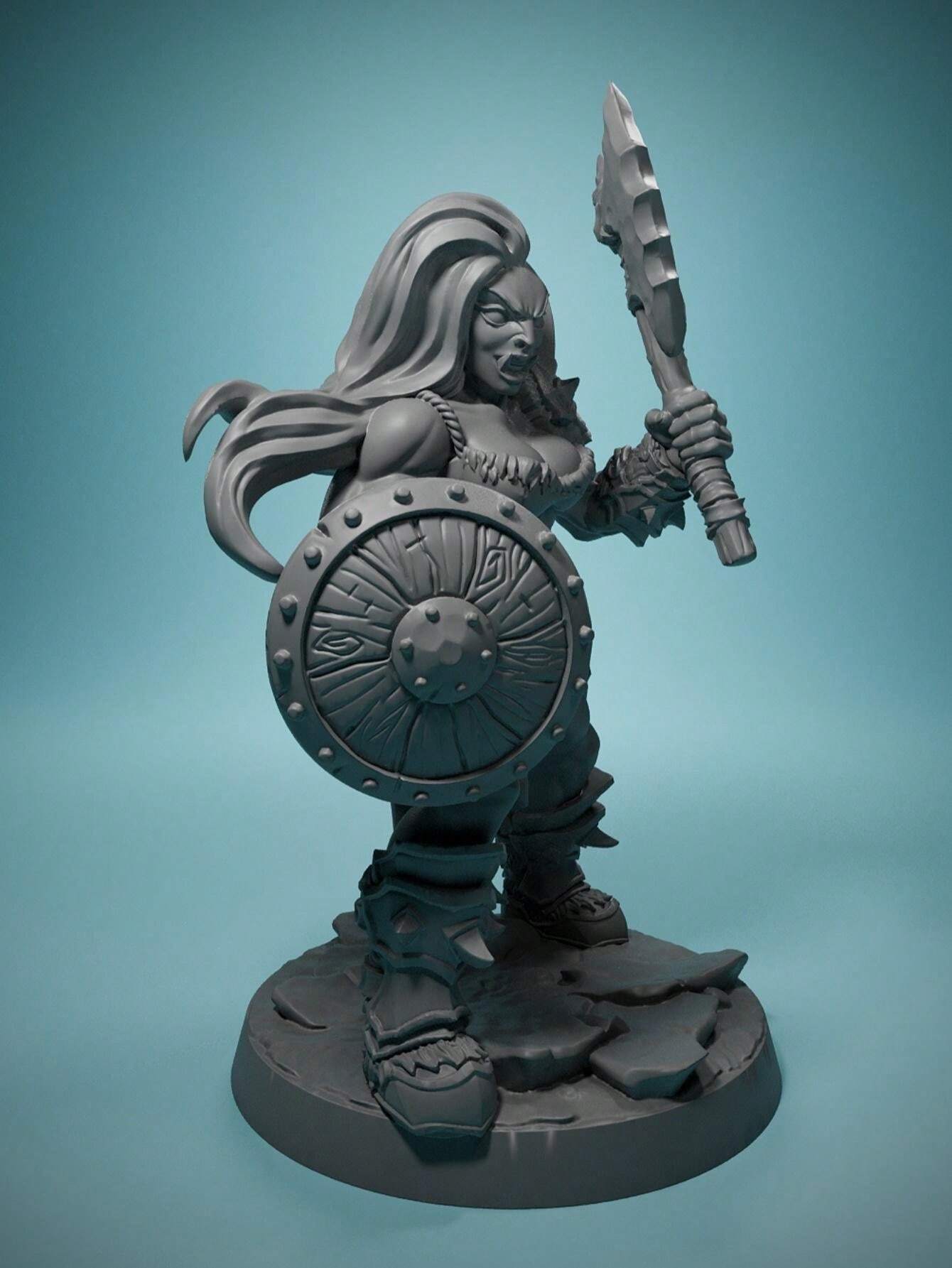 Modelos de Miniaturas de Heróis de Bárbaro Orc/Werebear/Ariana Wolf ...