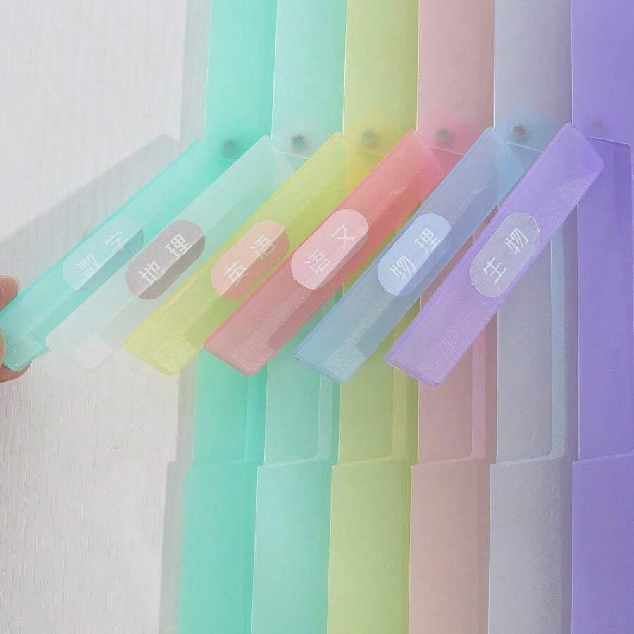 1pc Side-Open PP Folder, Multi-Colored A4 Swinging Rod Clamp Fresh ...