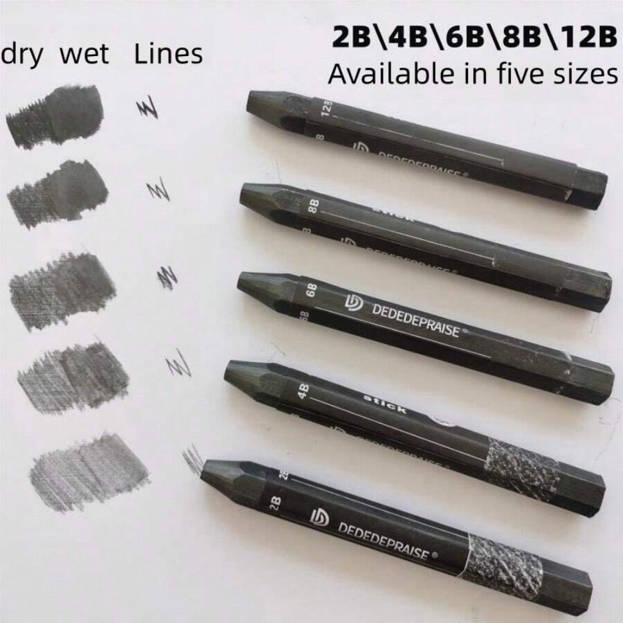 Water-Soluble Graphite Stick Carbon Pencil Lead 12B For Sketching ...