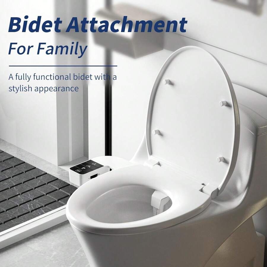 Bidet Attachment For Toilet, Retractable Self Cleaning Cold Water ...