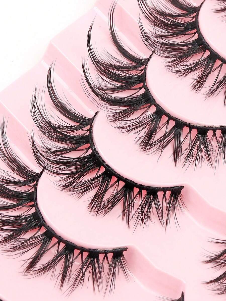 7 Pairs Cat Eye Eyelashes With Lash Bond And Seal Lash Remover Lash And ...