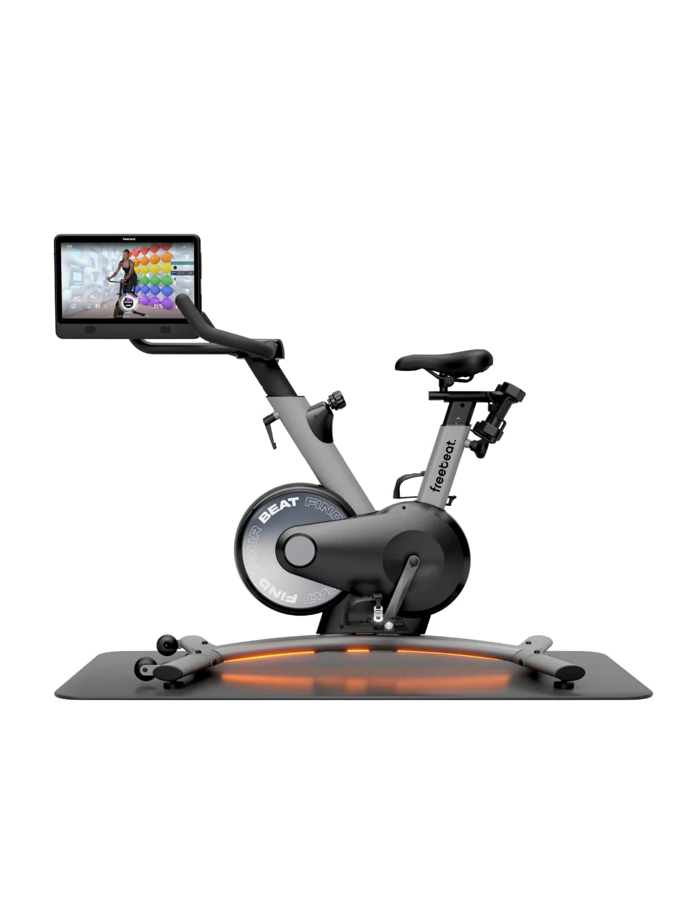 Smart Exercise Bike With 15.6 TouchScreen, Stationary Bike With Auto Resistance, Bluetooth ...