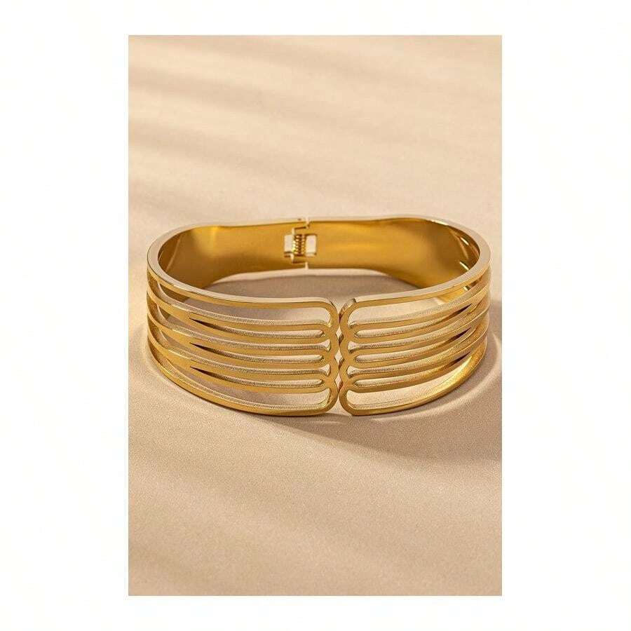 Wonder Bangle Cuff Gold Bracelet | SHEIN USA