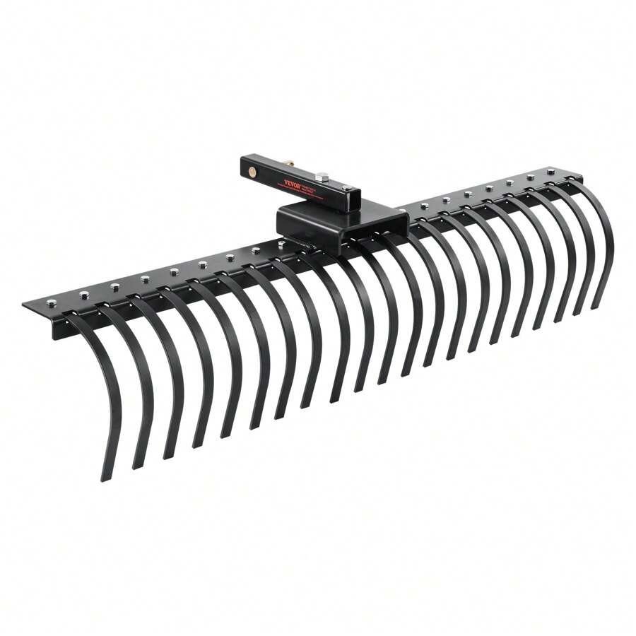 SKYSHALO Tow Behind Landscape Rake, 60" Tow Dethatcher With 21 Steel ...