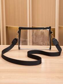 Transparent Women's Crossbody Bag, Fashionable Waterproof See-Through ...