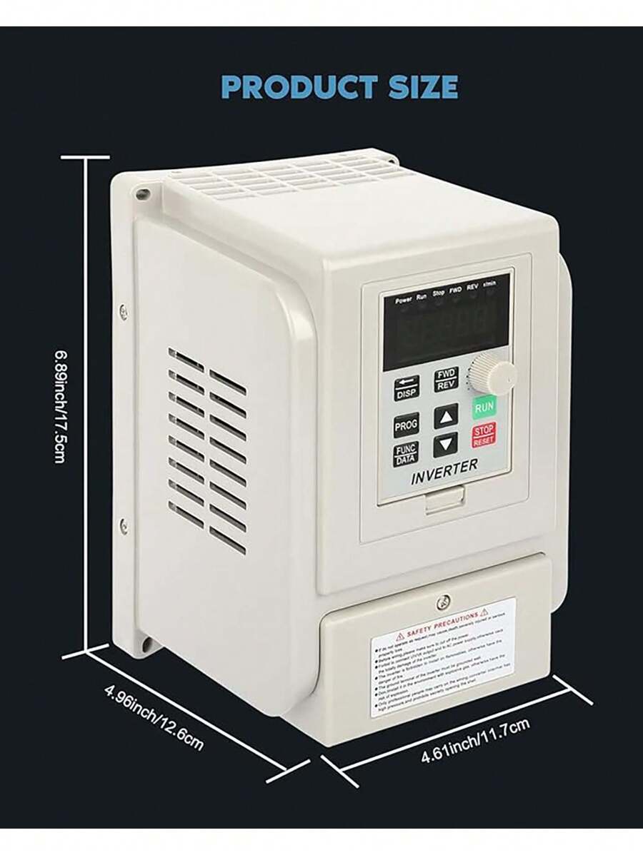 VFD Inverter AC 220V Variable Frequency Drive Single Phase To 3 Phase Converter For Spindle ...