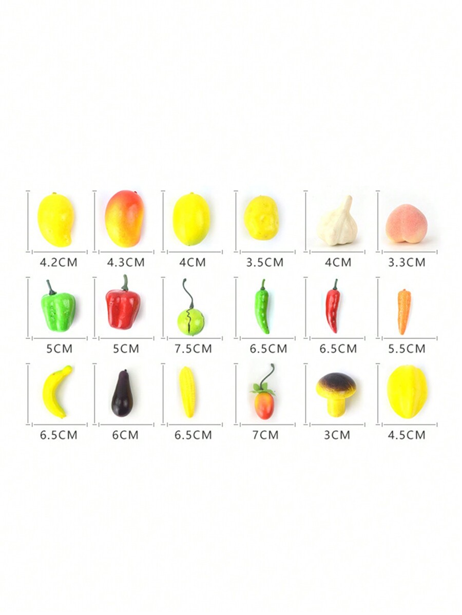 Foam Mini Fruit Model Small Vegetable Set Fake Fruit Decoration Props ...
