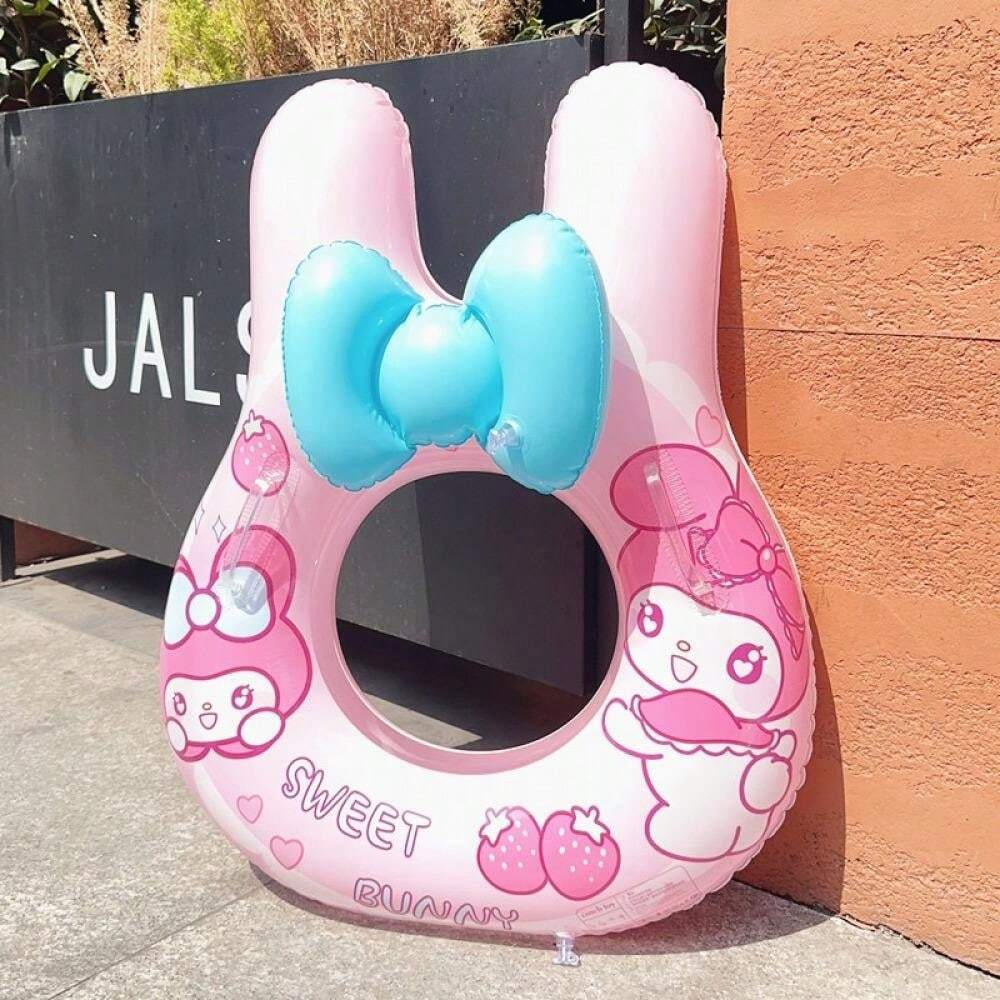 1pc Y2k Melody Pom Pom Purin Inflatable Swim Ring - Fun Cartoon Design ...