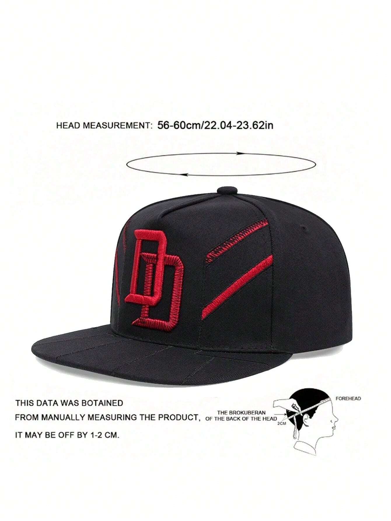 1pc Letter 'DD' Hip Hop Baseball Cap, Suitable For Outdoor Sports, Rap ...