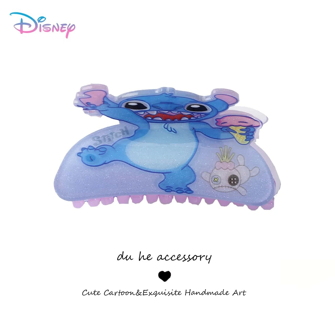 Authorized Stitch Hair Clip, Cute Stitch Hair Accessory Claw Clip For ...