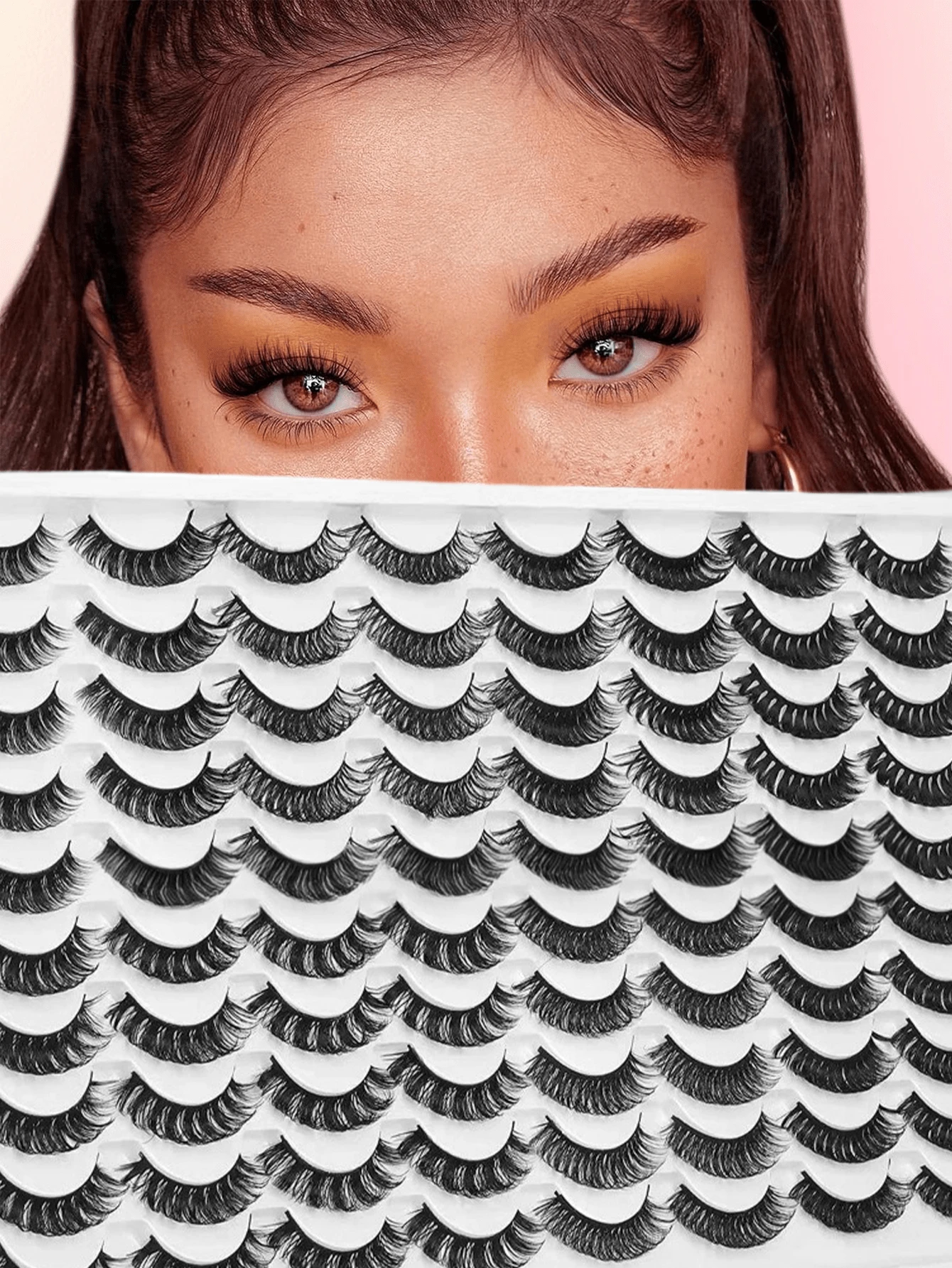 40 Pairs D Curl Eyelash Extension Set - Mix Of Natural And Dramatic ...