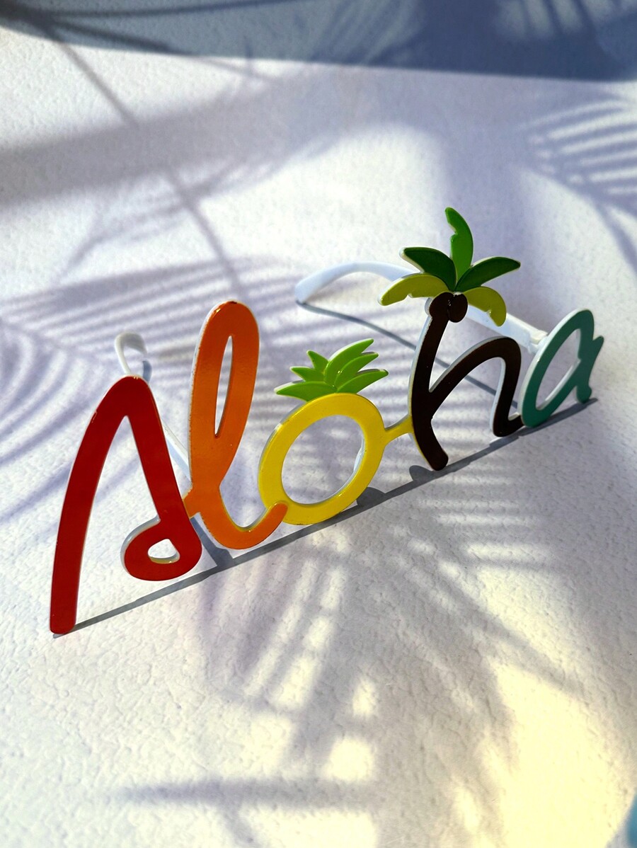 1pc ALOHA Vacation Themed Selfie Headband, Multi-Colored Tropical Fruit ...