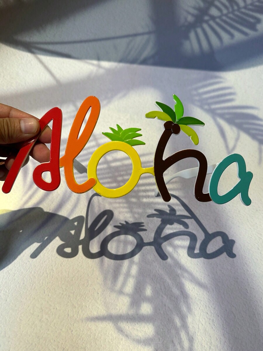 1pc ALOHA Vacation Themed Selfie Headband, Multi-Colored Tropical Fruit ...