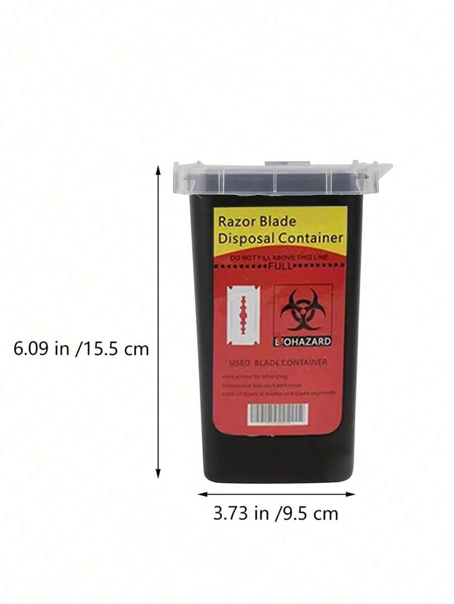 1 Pc Barbershop Disposal Container Case Waste Blade Storage Box Tattoo ...