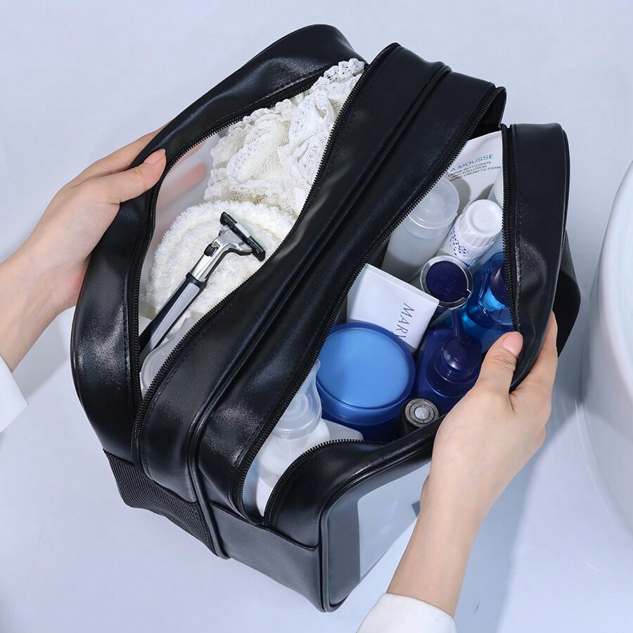 Double-Layer Large Capacity Toiletry Bag For Travel, Portable Travel ...