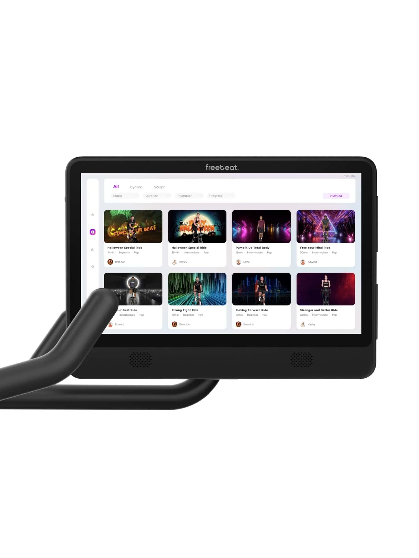 Smart Exercise Bike With 15.6 TouchScreen, Stationary Bike With Auto Resistance, Bluetooth ...