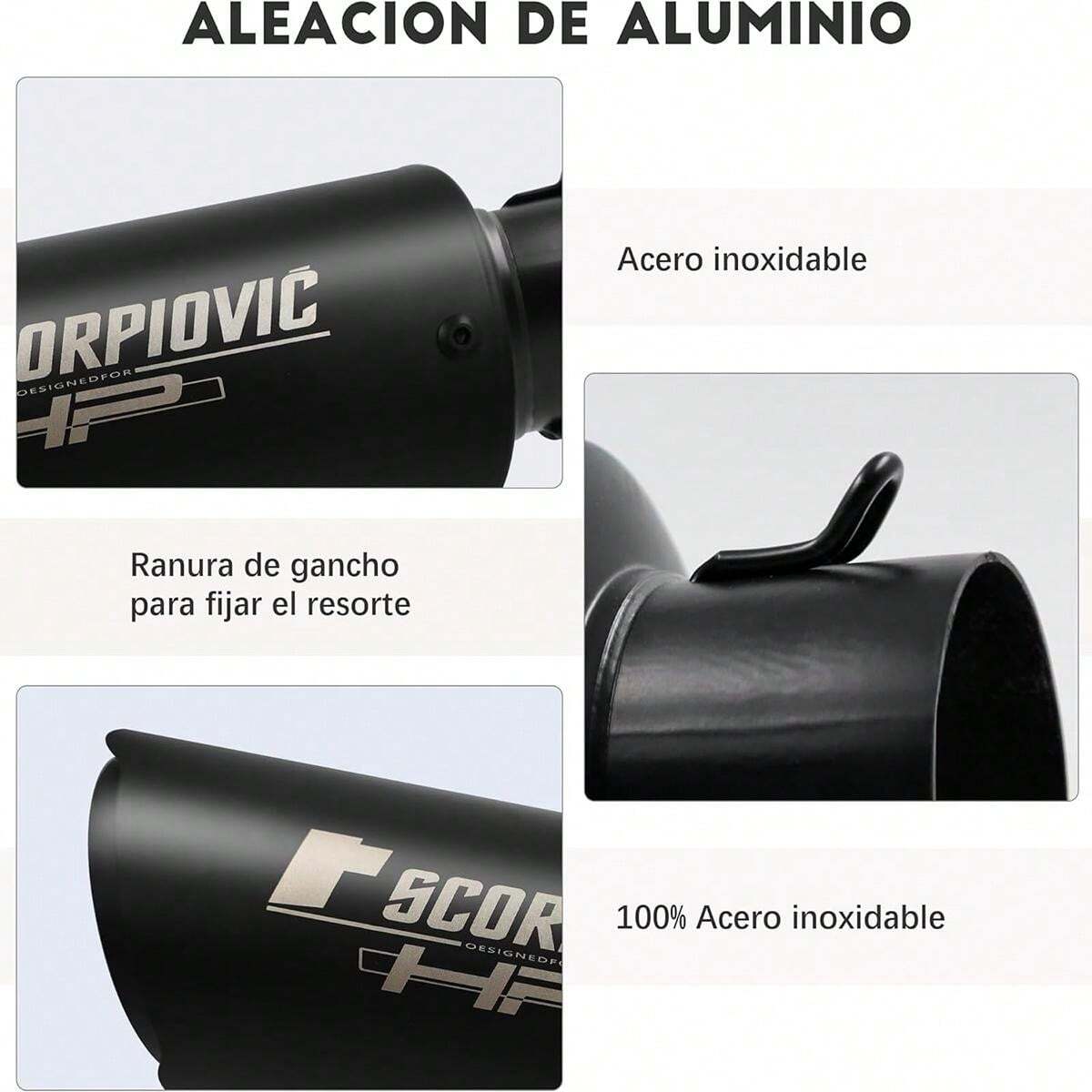 1pc Black Dual Slant Tip Motorcycle Exhaust Pipe 60mm Outlet Diameter ...