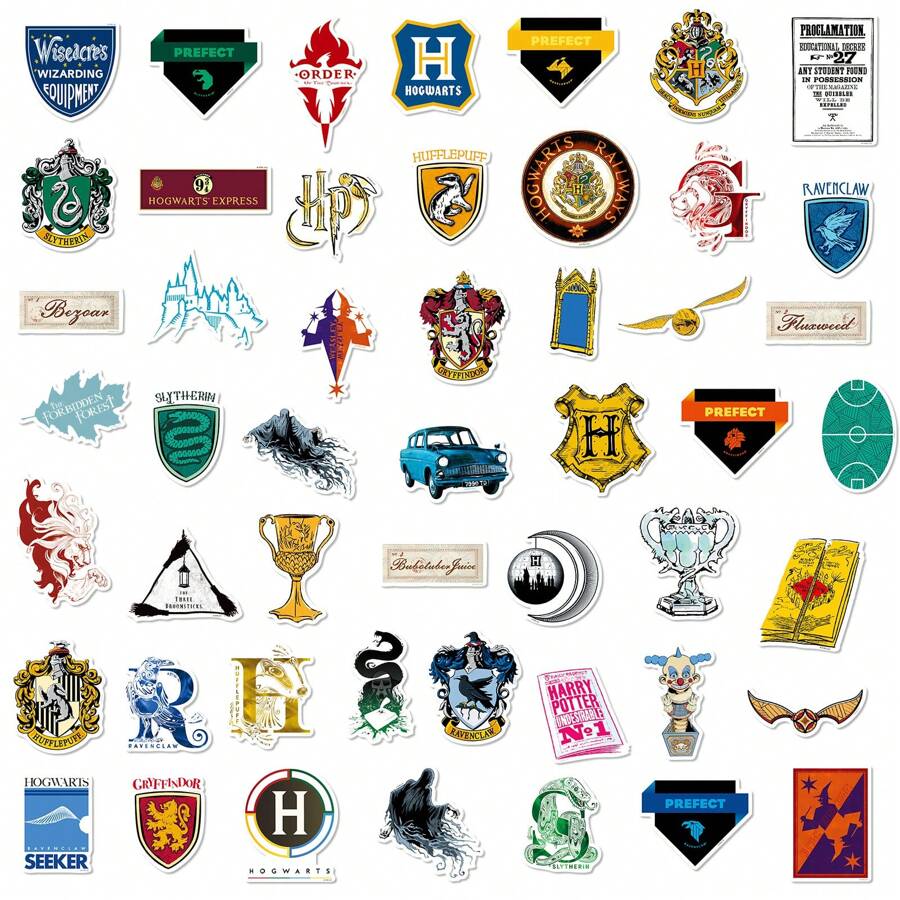 Harry Potter Officially Licensed 50Pcs Hogwarts Four Great Colleges ...