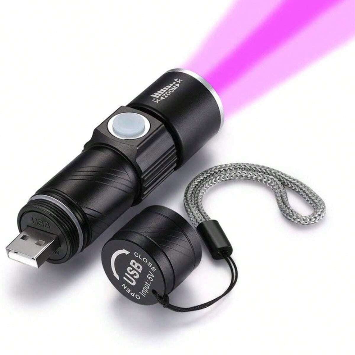 1pc Outdoor Mini Purple Light Flashlight For Bacteria & Fluorescent ...