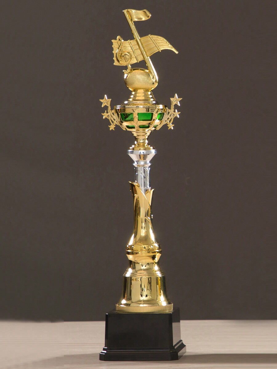 PG 1pc 35cm-High Inspiring Gold Note Black Silver ABS Plastic Musical ...