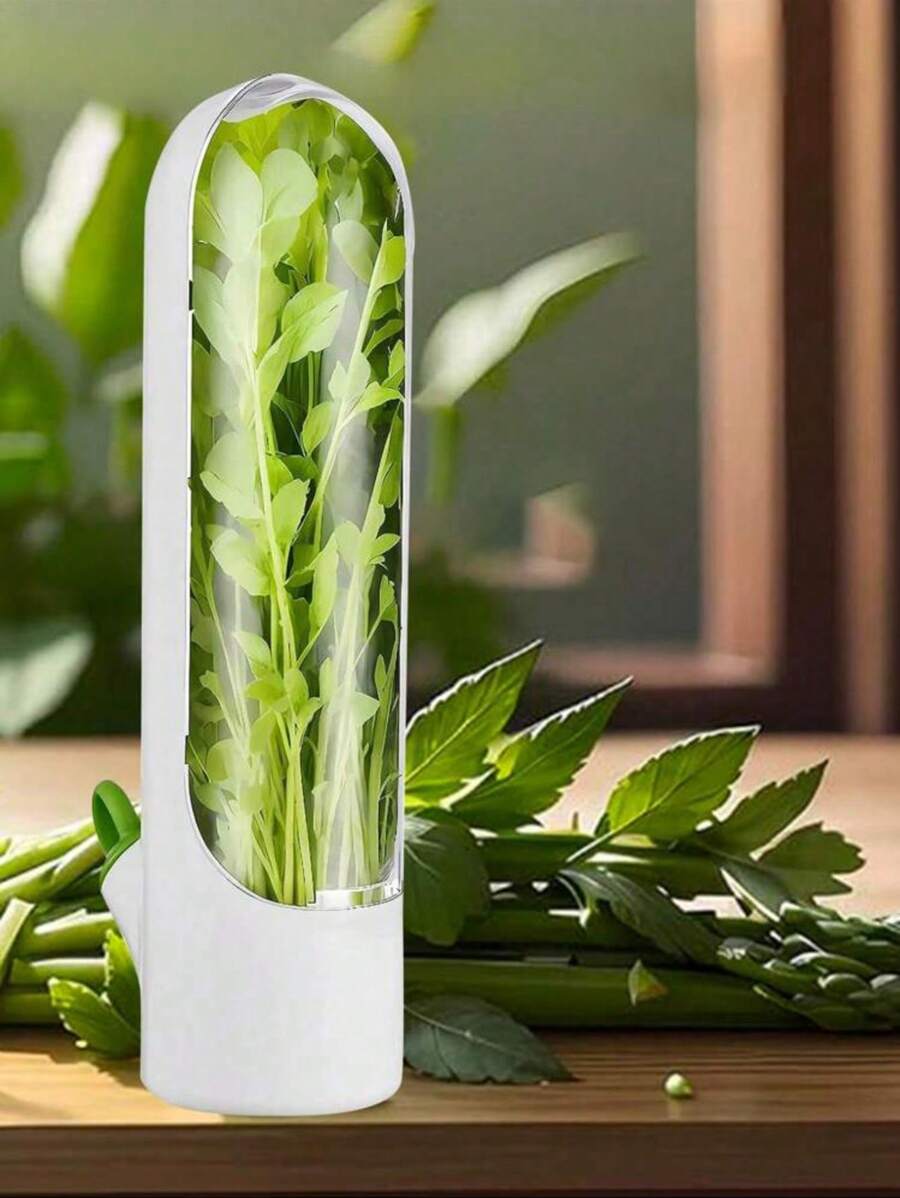 1pc Herb Keeper Container With Pod For Preserving And Storing ...