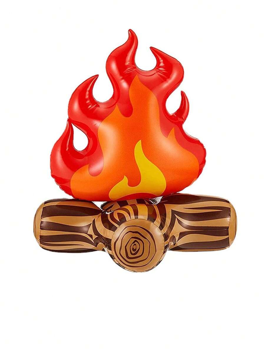 Inflatable Fake Campfire Camping Props Bonfire Party Decor Campfire ...