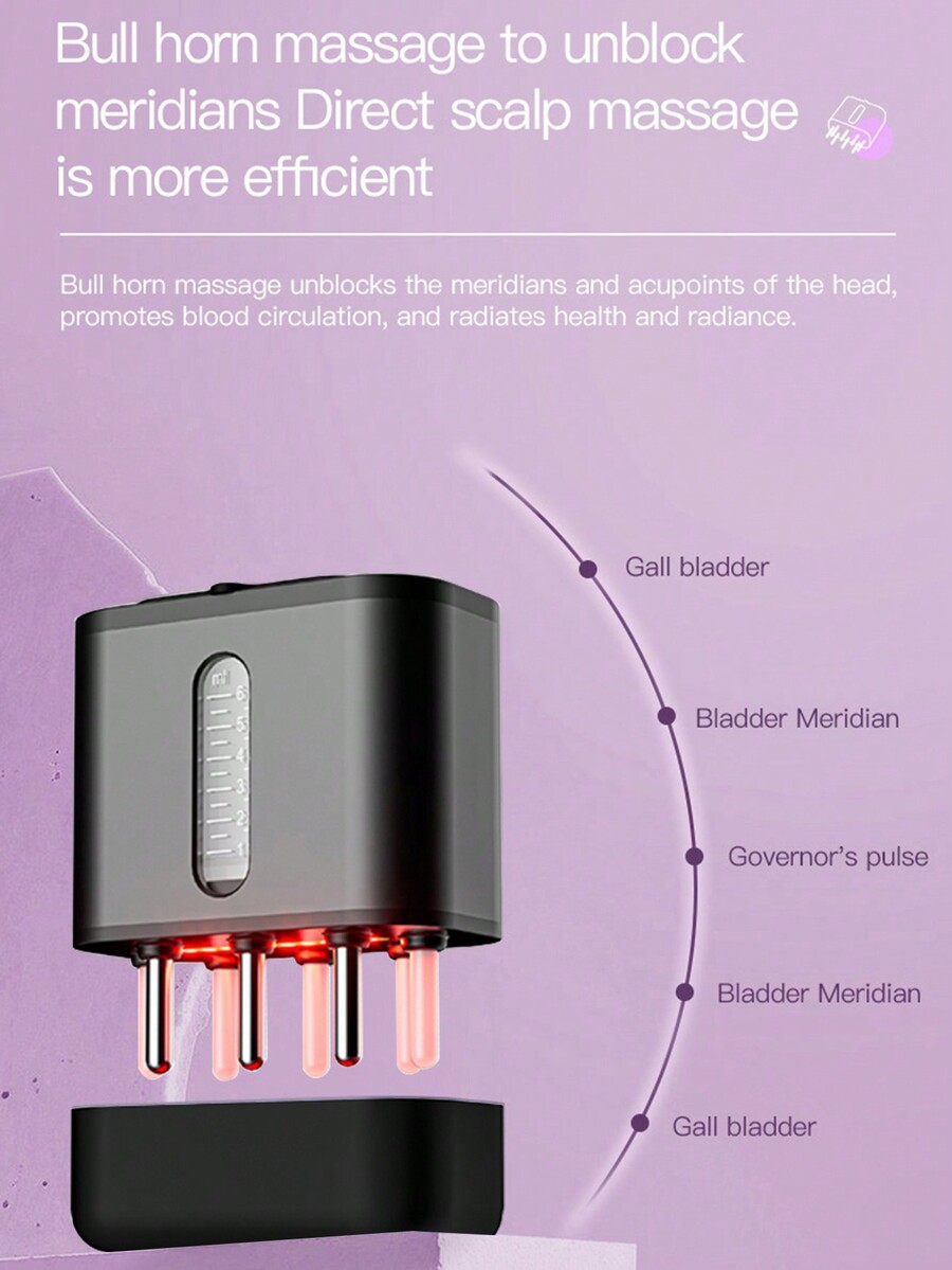 1pc Scalp Massager & Hair Growth Liquid Applicator Roller Ball Comb For ...