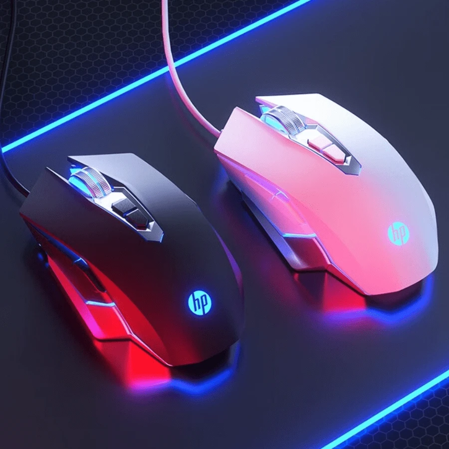 HP M220 Gaming Mouse Wired Silent Gaming Internet Cafe Mechanical Metal ...