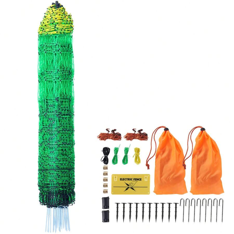 SKYSHALO Electric Fence Netting, 48" H X 168' L, PE Net Fencing Kit ...