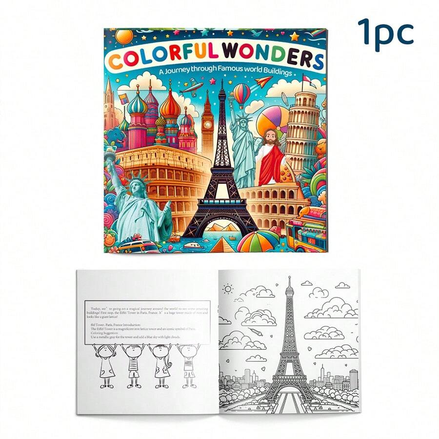 1pc Story Drawing Theme Coloring Book 32 Unique Pages, Upgrade Thick ...