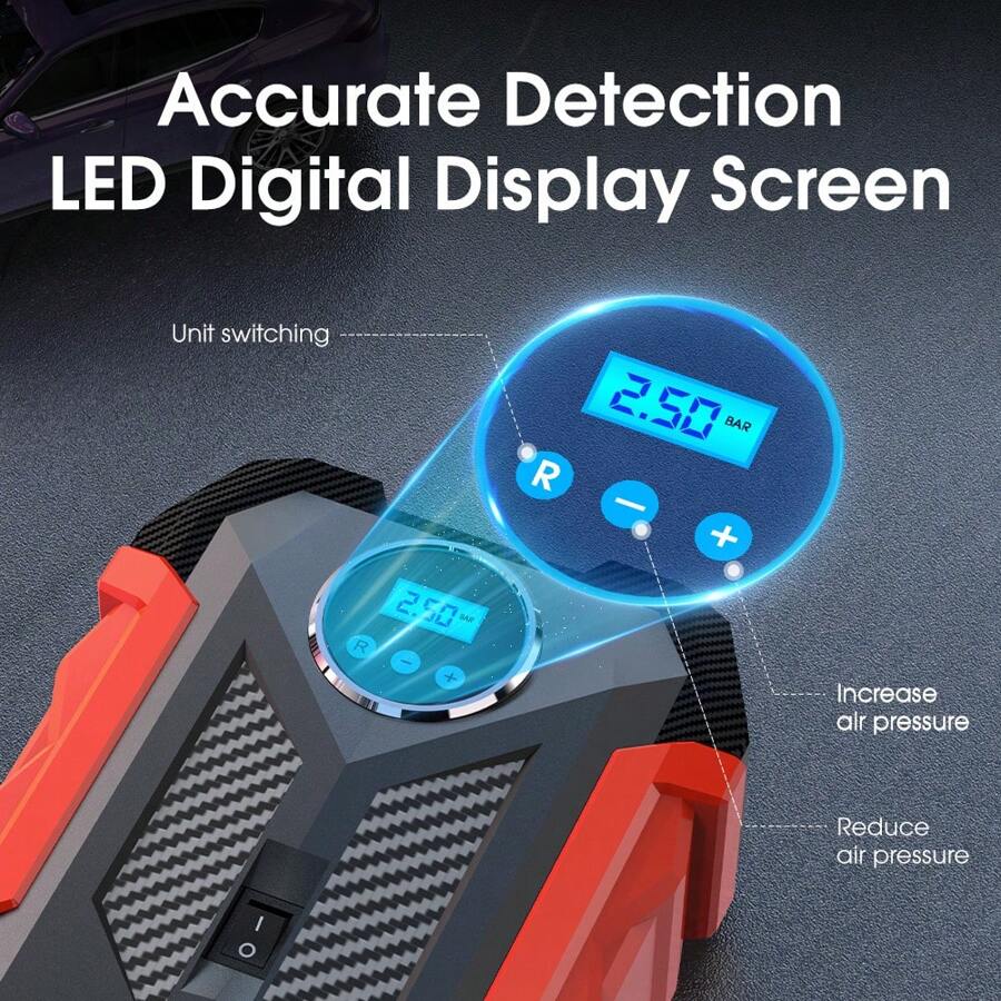 Car Tire Inflator Portable Air Pump 12V 150PSI Digital Air Compressor ...