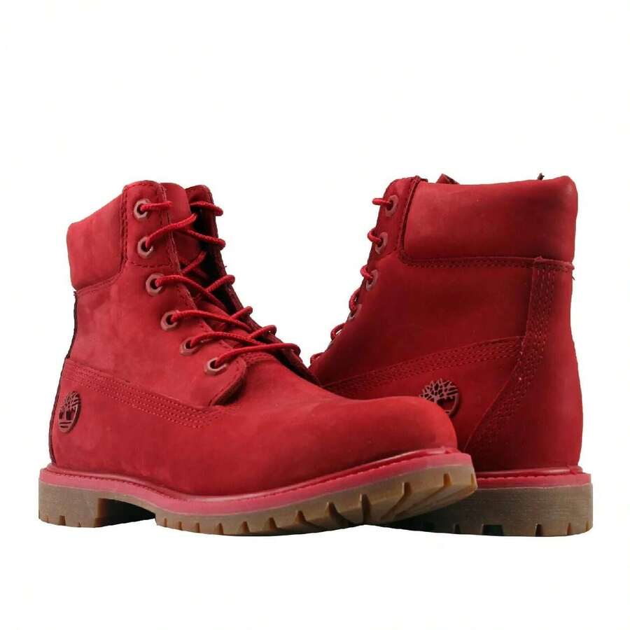 Timberland TB0A1JGJ-F41 Women's Ruby Red 6 Inch Premium Waterproof ...