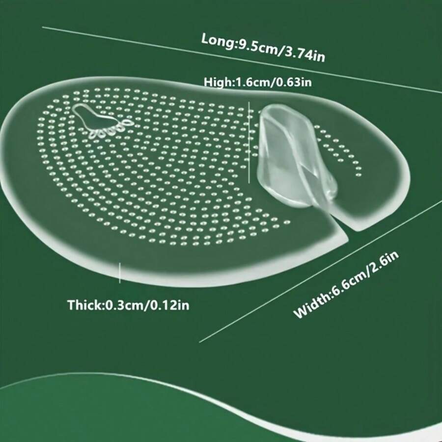 1pair Self-Adhesive Toe Grip Pads, Anti-Slip Transparent Insoles For ...