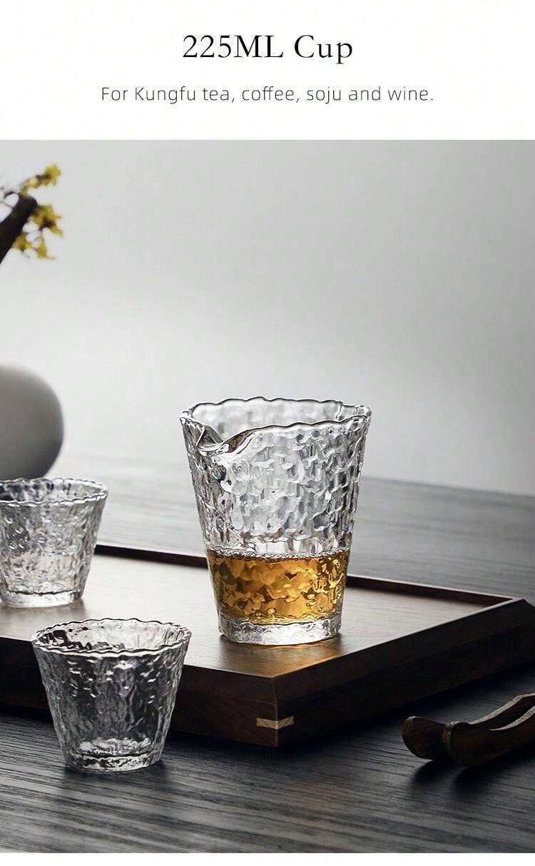 225ML Unusual Aesthetic Transparent Heat-Resistant Fairness Cup Kung Fu ...