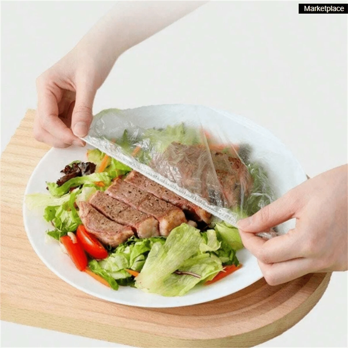 100PCS Disposable Plastic Wrap For Keeping Leftover Foods Fresh With ...