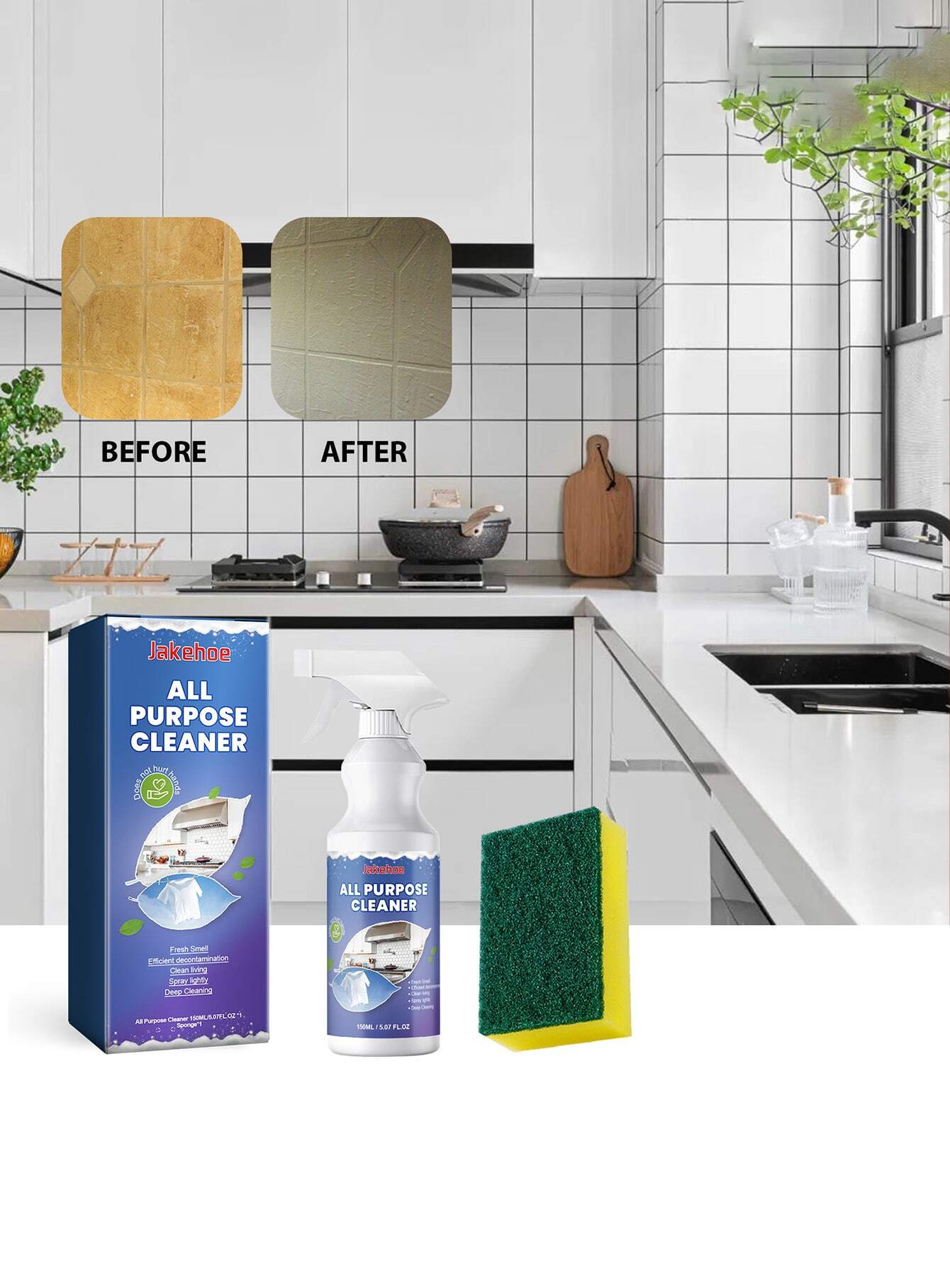 Jakehoe All-Purpose Cleaner, Multifunctional Descaling Detergent For ...