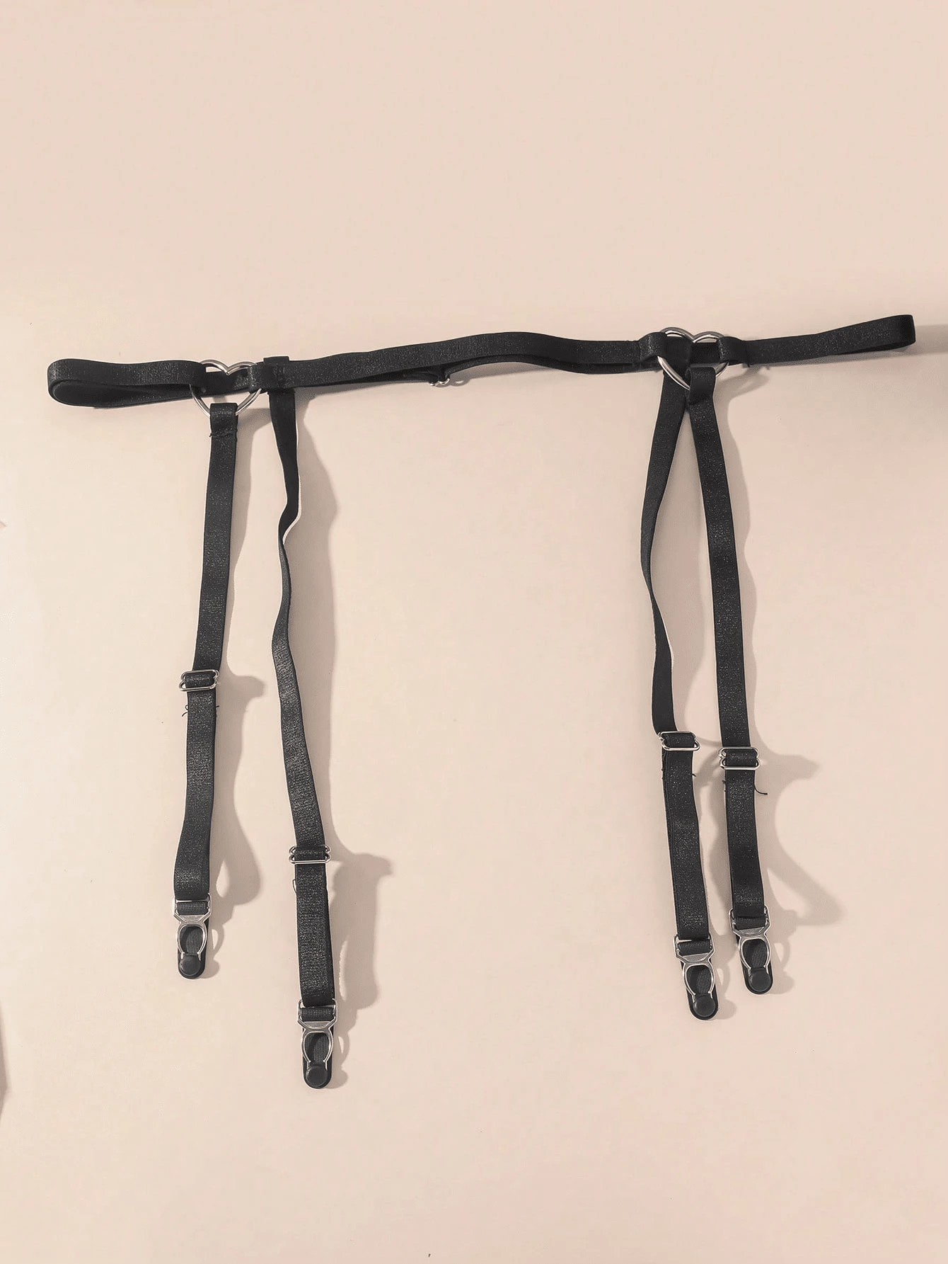 1pc Black Heart Shaped Elastic Garter Belt For Women, Sexy Leg Garter ...