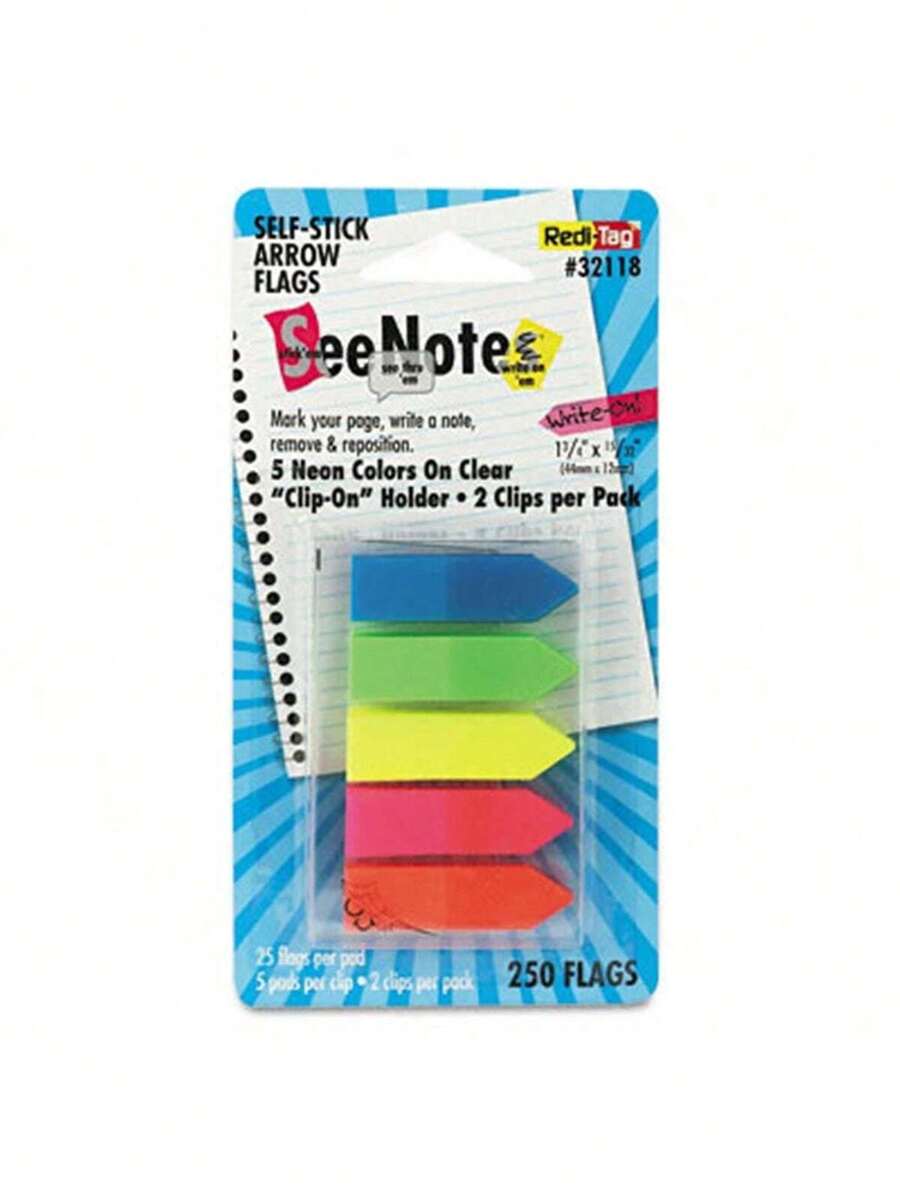 Unbeatablesale Redi-Tag 32118 SeeNotes Transparent Film Arrow Flags ...