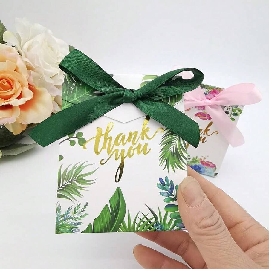 12pcs Paper Candy Boxes, Cute Wedding Favour Boxes Forest Style Candy ...