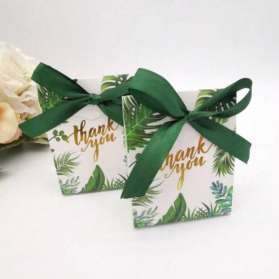 12pcs Paper Candy Boxes, Cute Wedding Favour Boxes Forest Style Candy ...