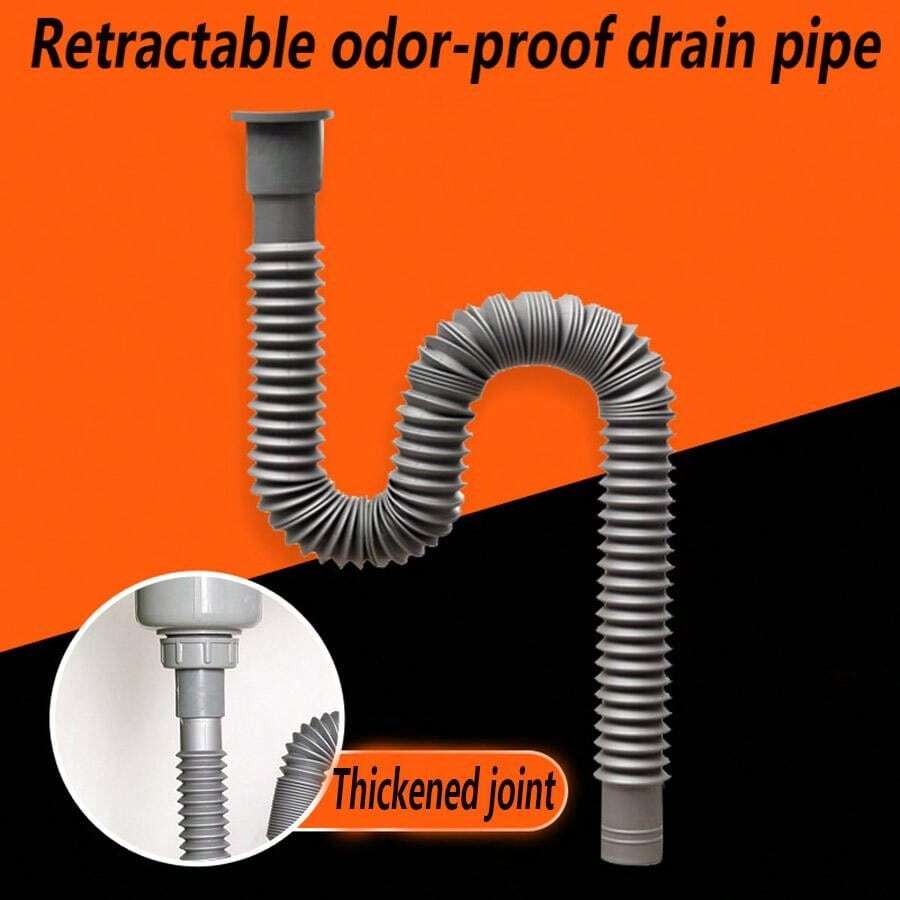 1pc Kitchen Sink Basin Drain Pipe Extension Hose, Mop Pool Drainage ...
