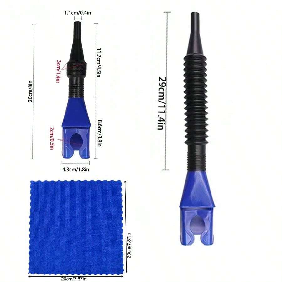 Pack Of 4 Flexible Draining Tool Snap Funnels, With 2pcs 9.8*9.8in ...