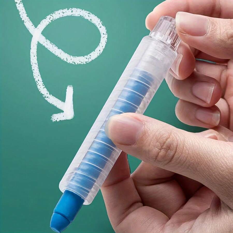 14pcs (12pcs Colored Chalk + 2pcs Chalk Holder) Water-Soluble Erasable ...