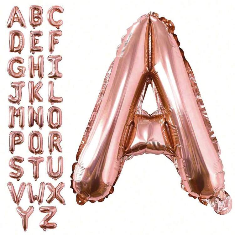40 Inch Letter Balloons Large Letter Balloons Foil Helium Balloons Mylar Big Single Alphabet Balloons Balloon Letters For Birthday Party Decorations Wedding Bride Anniversary Supplies SHEIN UK