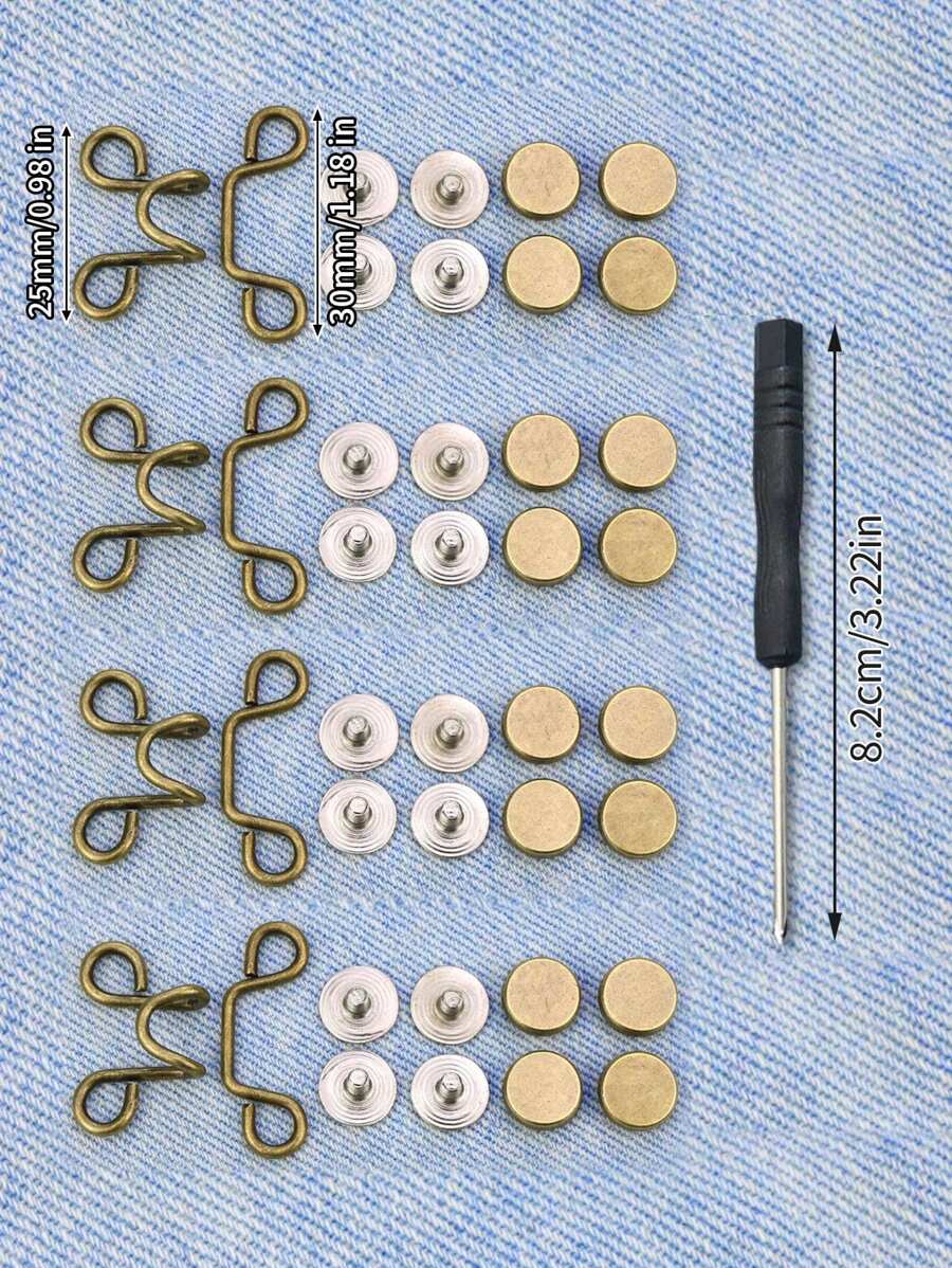 4 Sets Of Seamless Buckles For Waistband Tightening, Adjustable With ...