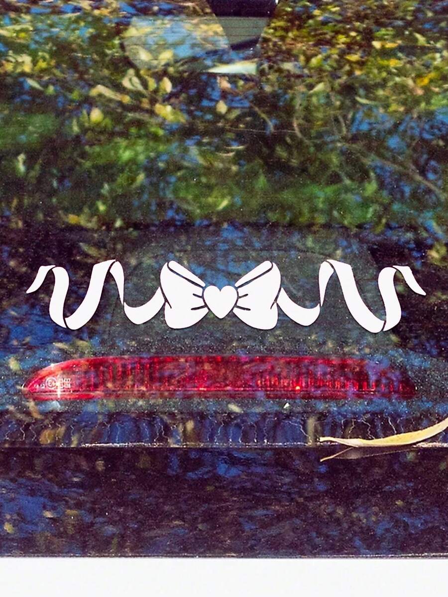 Ribbon Bow Car Decal - Cute Car Decal Car Window Coquette Bow Sticker ...