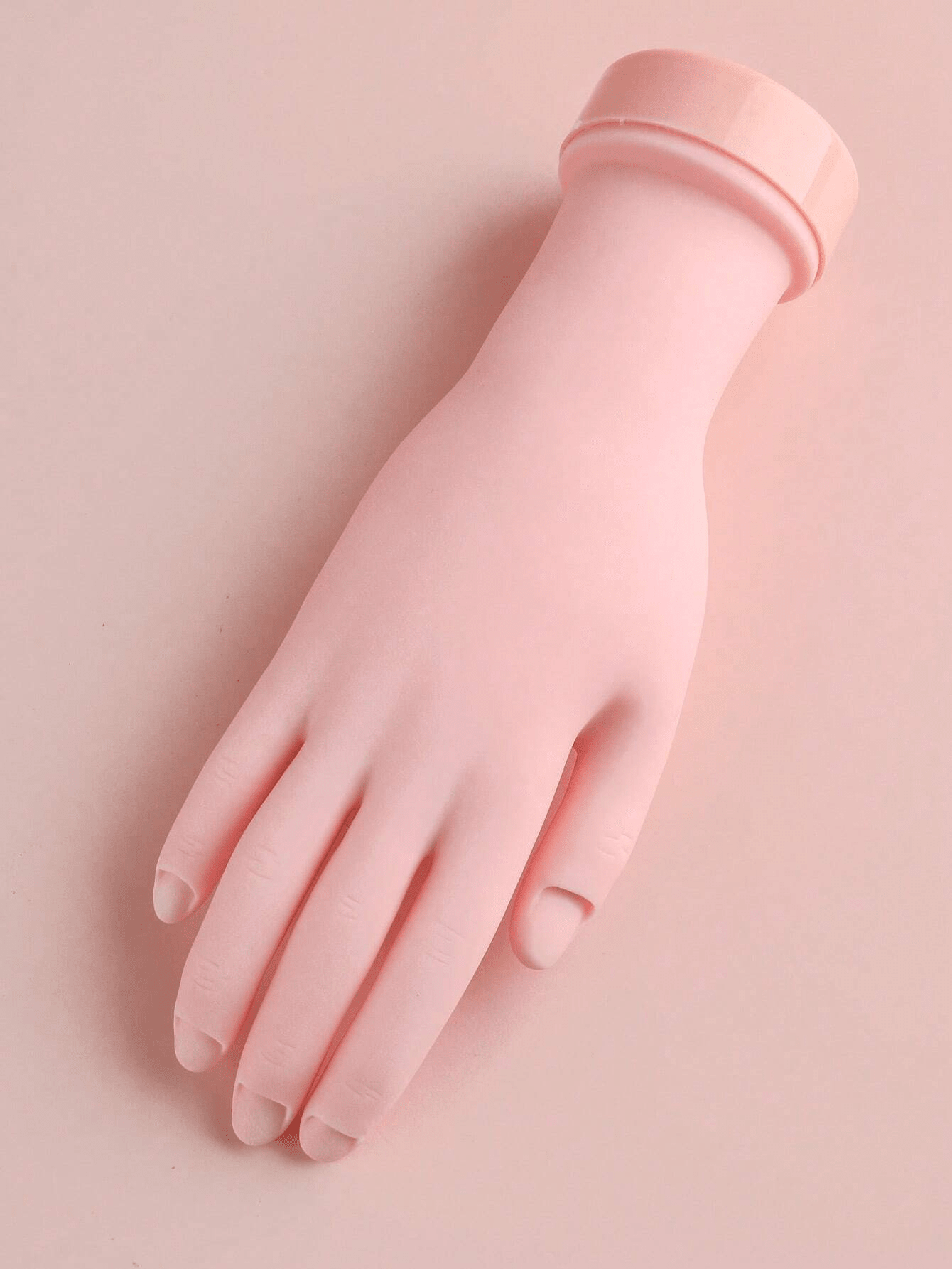 Silicone Nail Art Practice Hand Acrylic Fake Nail Training Fingernails ...